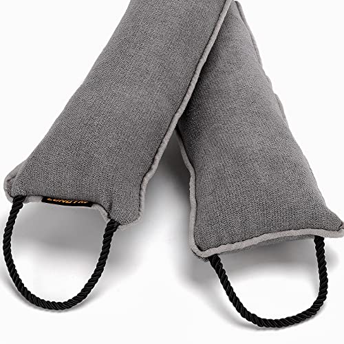 LONGTM Under Door Draft Stopper 36inch, Under Door Noise Blocker Door Snake Draft Stopper Weighted Saving Energy Under Door (Dark Grey) 2LBS