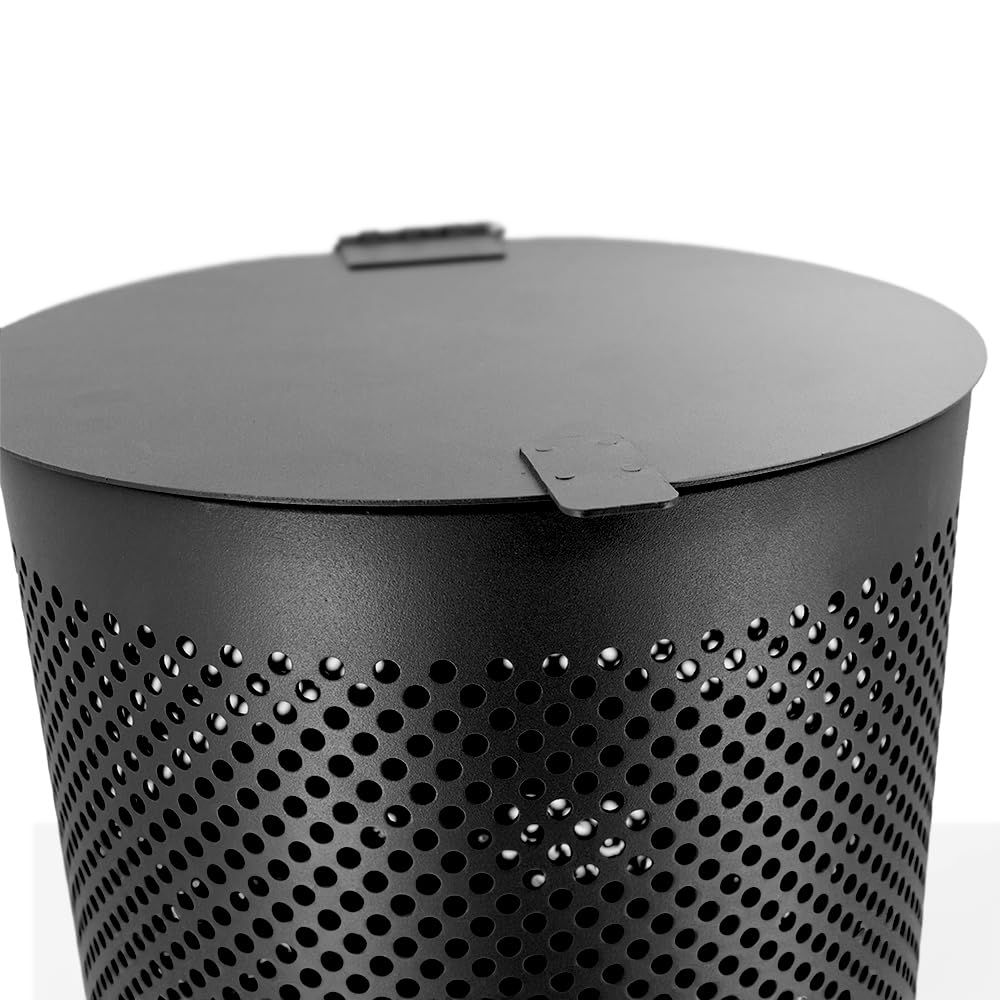 5' Tall Rust Proof Aluminum Low Profile Dog Waste Station for Roll Bags (most popular bags) with 400 waste bags & 25 can liners (Matte Black)