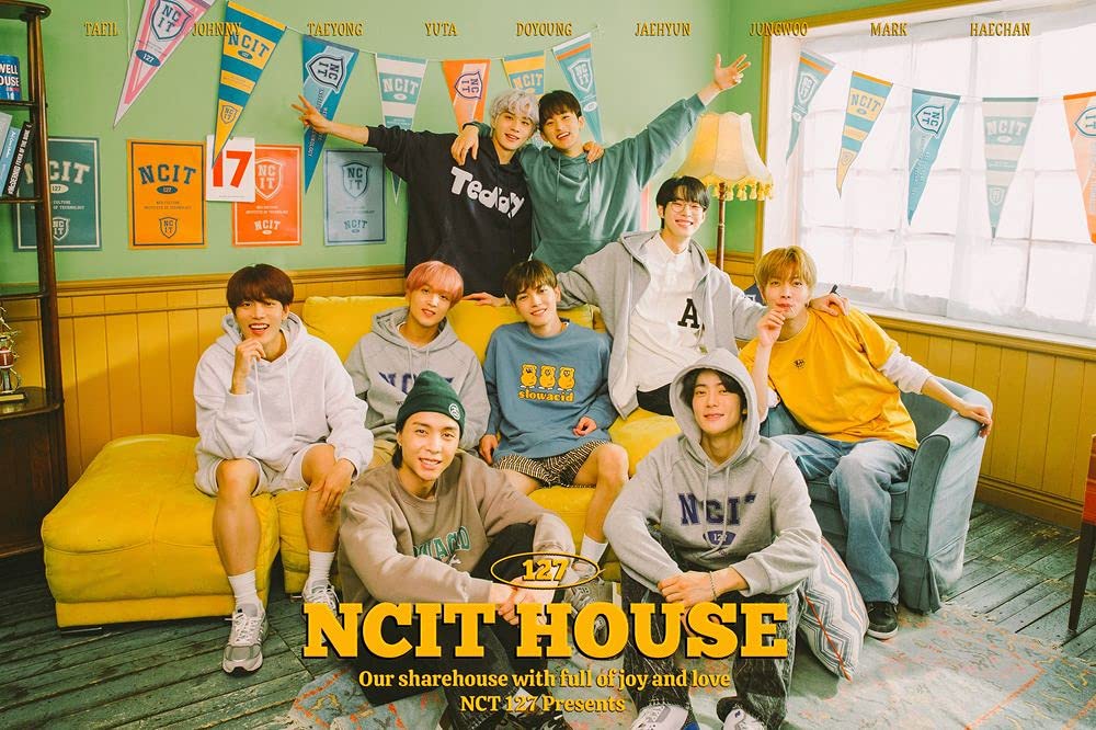 New NCT 127 Sticker 3rd Album Sticky Version CD+1p Poster+1p Folding Poster On Pack+112p Booklet+1p Sticker+1p PostCard+1p PhotoCard+Tracking Sealed