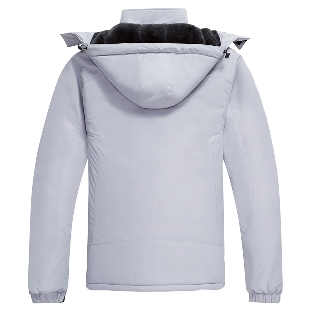 Jingangjin Men's Mountain Waterproof Ski Jacket Winter Windbreaker Warm Hooded Snowboarding Raincoat Jackets