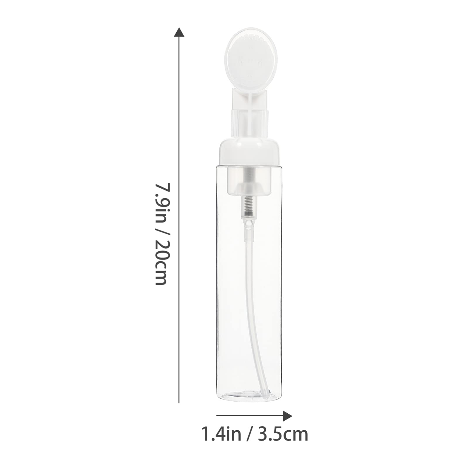 Foaming Dispenser 3Pcs Foaming Soap Dispenser Empty Facial Foam Bottle Hand Soap Containers with Foam Massage Clean Brush Head for Home Bathroom 100ml 30ml
