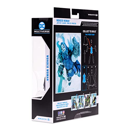 McFarlane Toys DC Multiverse Wonder Woman Endless Winter 7" Action Figure with Build-A Frost King Piece and Accessories