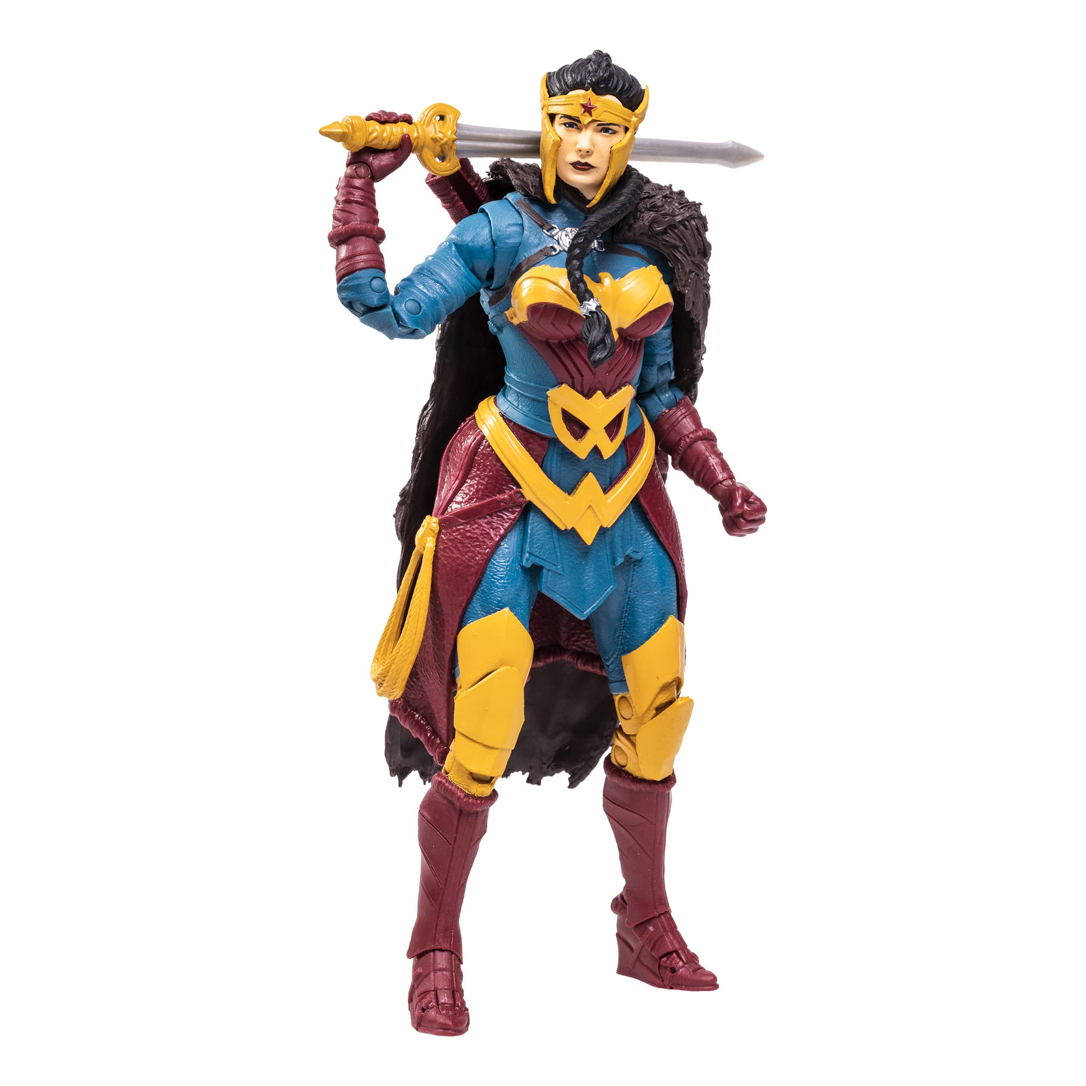 McFarlane Toys DC Multiverse Wonder Woman Endless Winter 7" Action Figure with Build-A Frost King Piece and Accessories