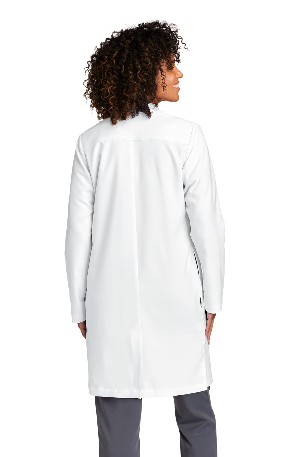 Custom Embroidered Womens Medical Laboratory Coats - Add Your Name or Text - Long Sleeve 3-Pocket Long Lab Coats