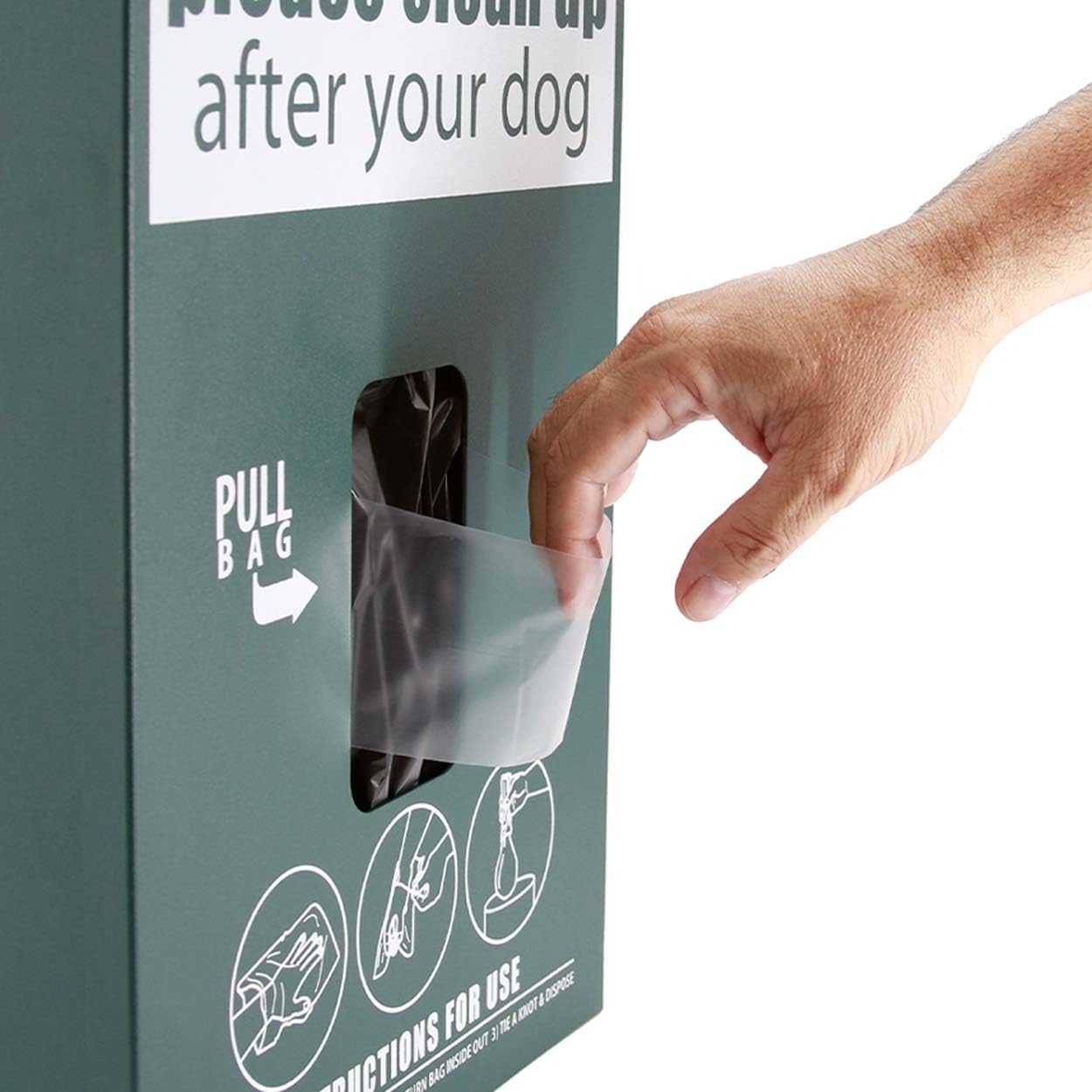 Zero Waste USA® - 800 ONEpul® dog waste station refill header bags - Dispense 1 bag at a time with our trademarked pull-strap. Designed to fit any dog waste header stations. (8 headers of 100 bags)