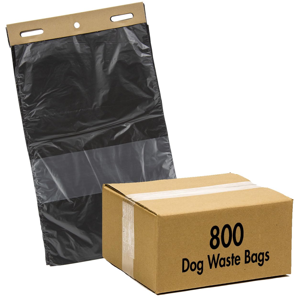 Zero Waste USA® - 800 ONEpul® dog waste station refill header bags - Dispense 1 bag at a time with our trademarked pull-strap. Designed to fit any dog waste header stations. (8 headers of 100 bags)