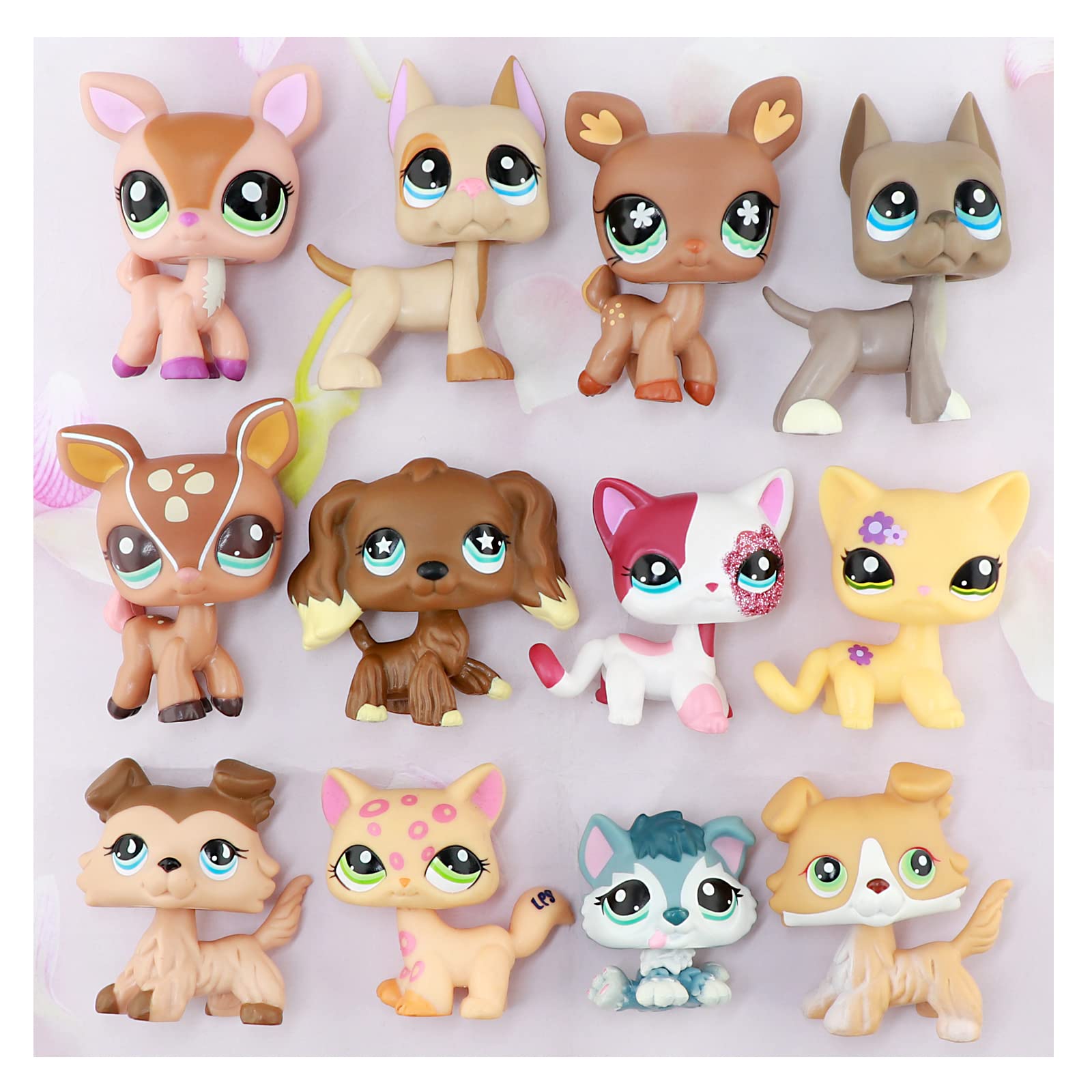 Junior Pet Shop lps Pets Collectable, (lps Pets 5pcs Random & lps Accessories 7pcs Random) Rare Figures Kids Gift