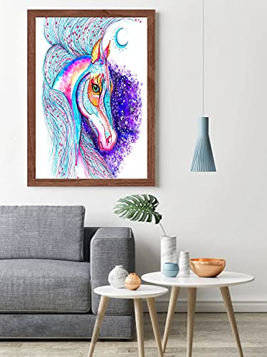 5D DIY Diamond Painting Kits for Adults Kids, Full Round Drill Diamond Art Painting, Crafts, Artwork, Used for Home Office Wall Decoration,14x18inch/35x45cm (Frame)