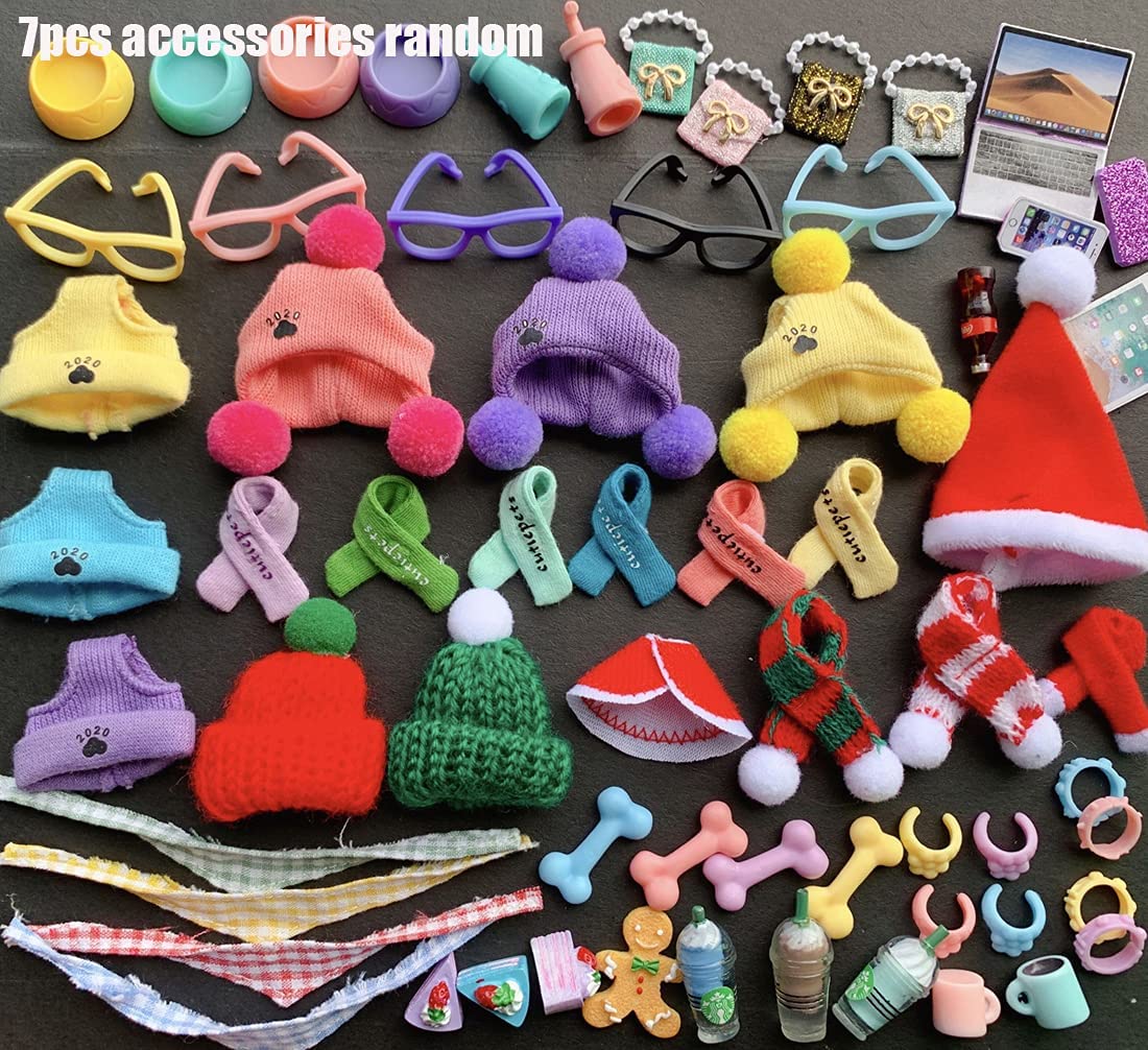 Junior Pet Shop lps Pets Collectable, (lps Pets 5pcs Random & lps Accessories 7pcs Random) Rare Figures Kids Gift