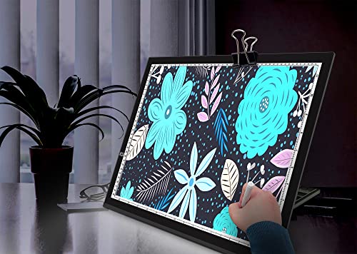 A3 Diamond Painting Light Pad with Built-in Stand, Hawanik A3 Large LED Tracing Light Box with Stand for Vinyl Weeding Drawing