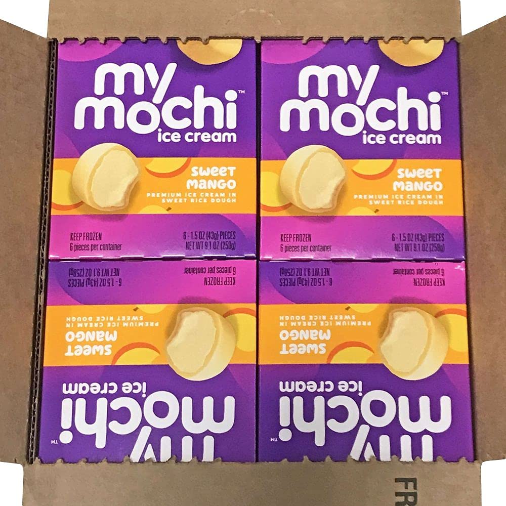 My Mochi Sweet Mango Ice Cream, 9.1 Ounce - 12 per case.