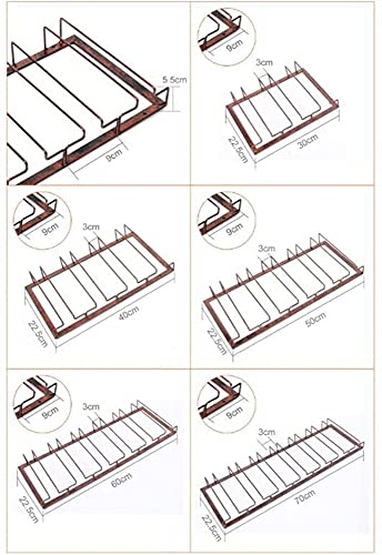 Wine Glass Shelf, Upside-down Home Goblet Iron Art Shelf, Wine Glass Hanging Storage Rack 80 * 22.5cm