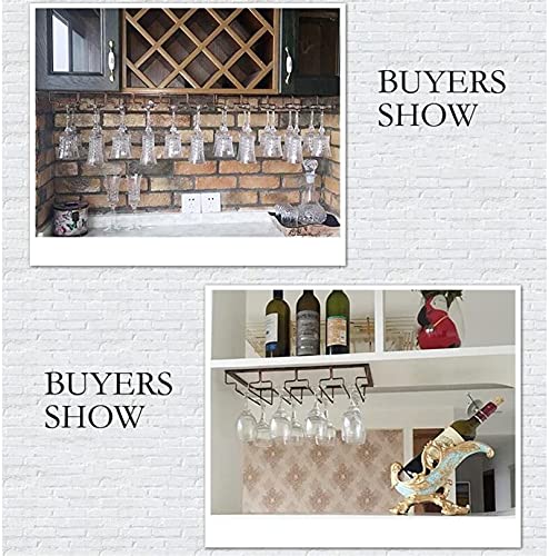 Wine Glass Shelf, Upside-down Home Goblet Iron Art Shelf, Wine Glass Hanging Storage Rack 80 * 22.5cm