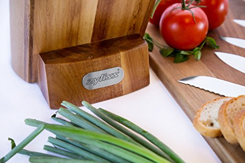 ZYLISS Control Wooden Knife Block - Kitchen Cutlery Storage - Knife Block Without Knives - 5 Slots