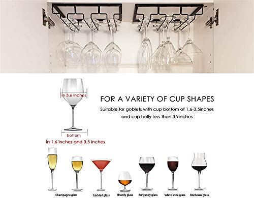 Wine Glass Shelf, Upside-down Home Goblet Iron Art Shelf, Wine Glass Hanging Storage Rack