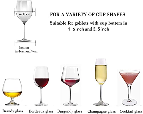 Wine Glass Shelf, Upside-down Home Goblet Iron Art Shelf, Wine Glass Hanging Storage Rack(Black)