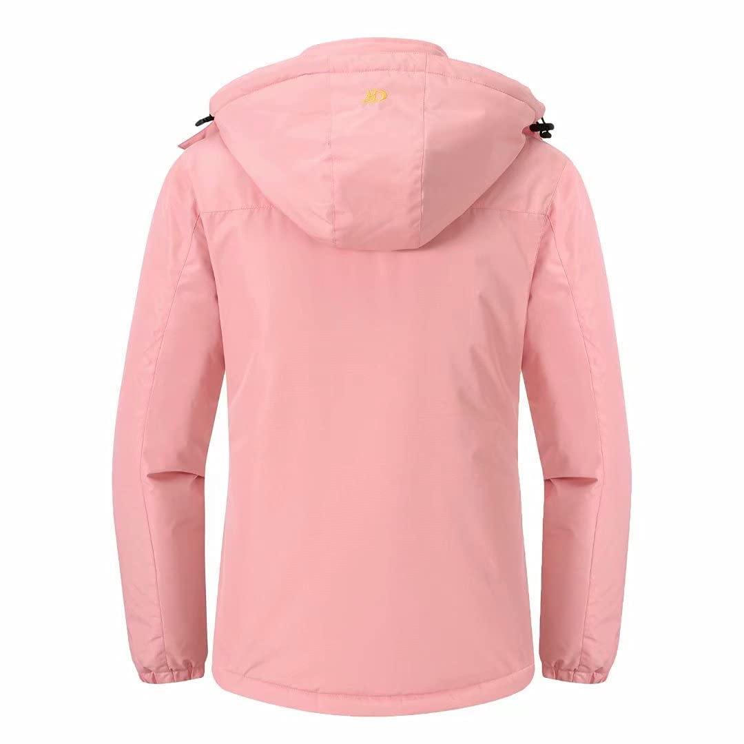 Pdbokew Women's Skiing Snowboarding Jackets Fleece Hood Mountain Snow Coat
