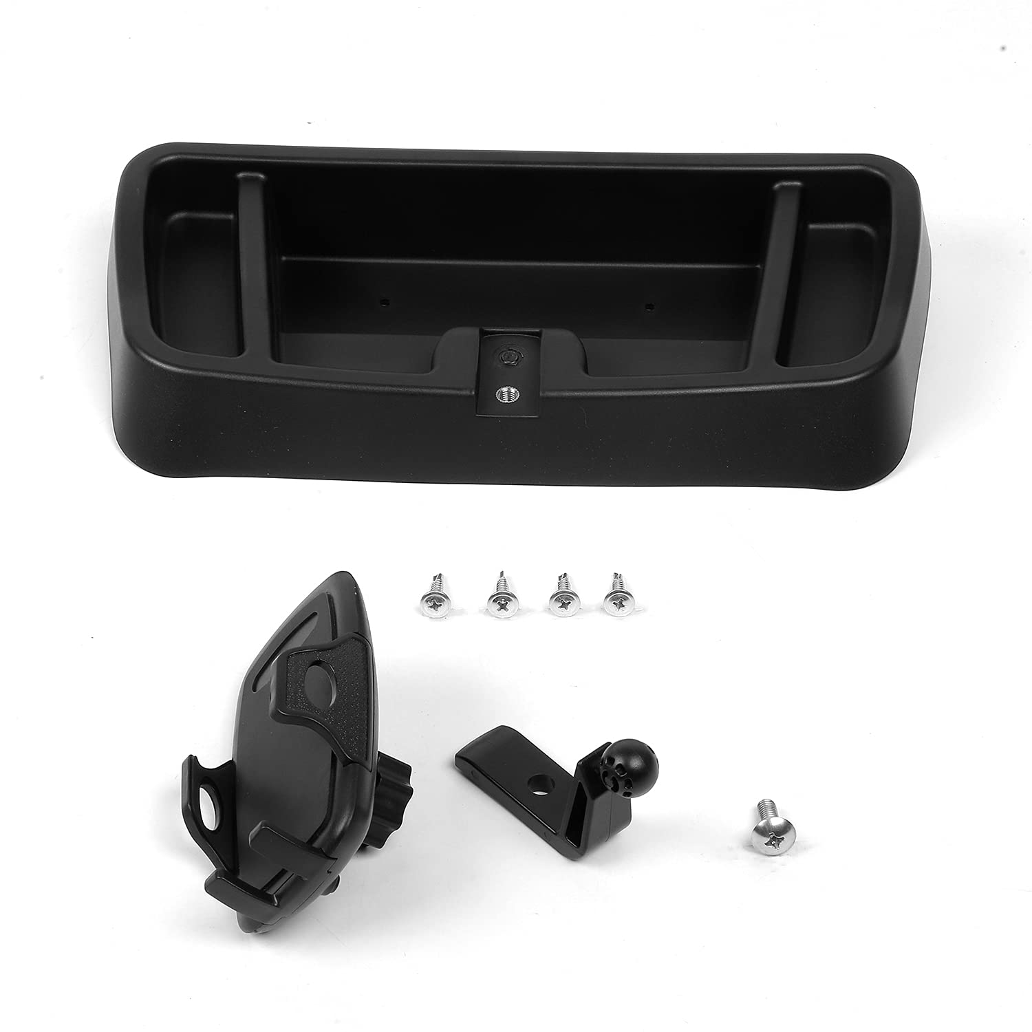 Hoolcar Phone Holder Radio Holder Multi-Functional Walkie Talkie Cell Phone Mount Bracket for 1997-2006 Jeep Wrangler TJ Accessories, Black