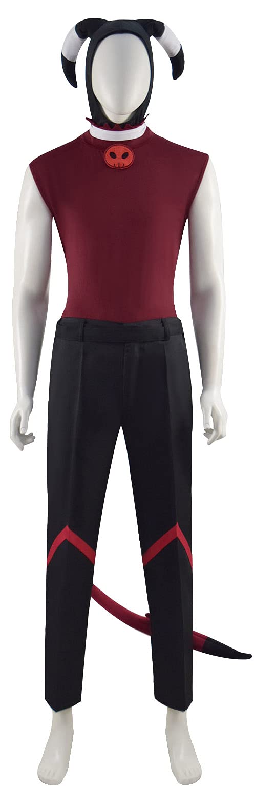 Womens Boss Cosplay Millie Moxxie Costume Halloween Uniform Outfit Full Set Suits (X-Small, Female)
