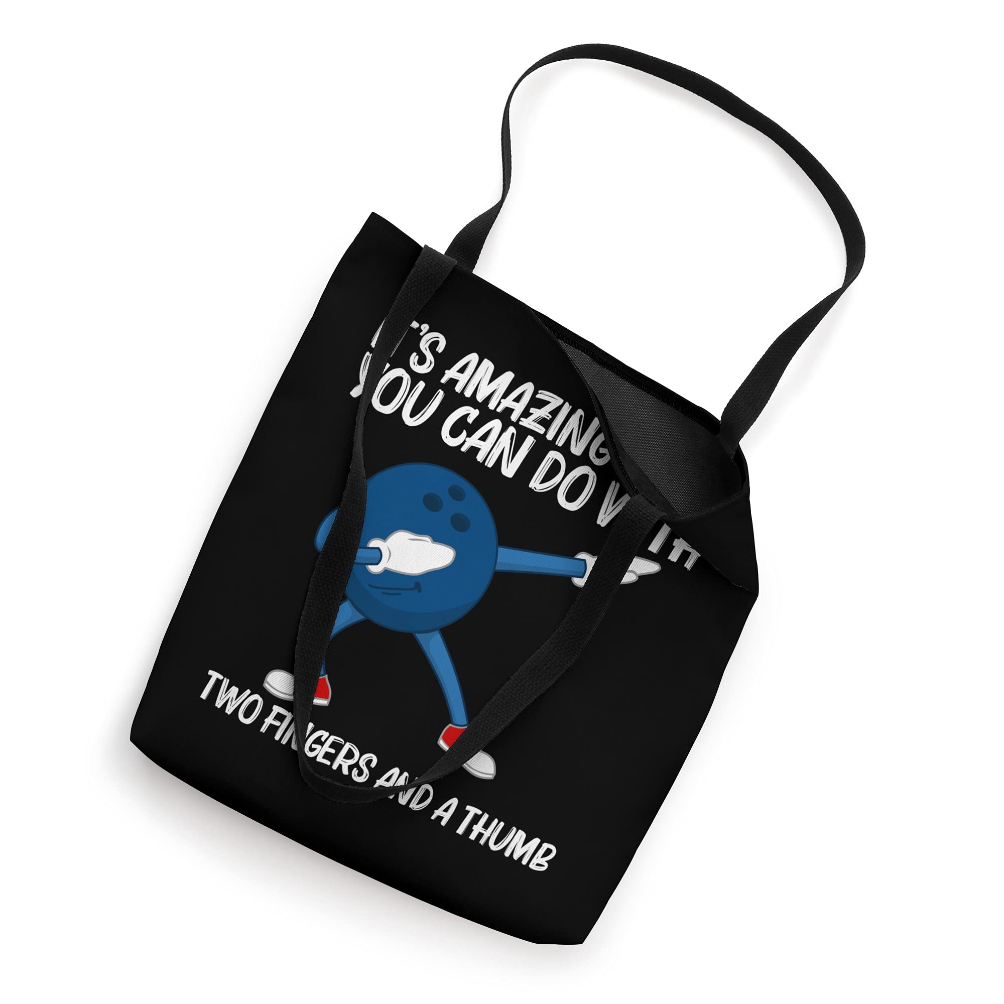 Funny Bowling For Men Women Dabbing Ball Lawn Bowl Candlepin Tote Bag