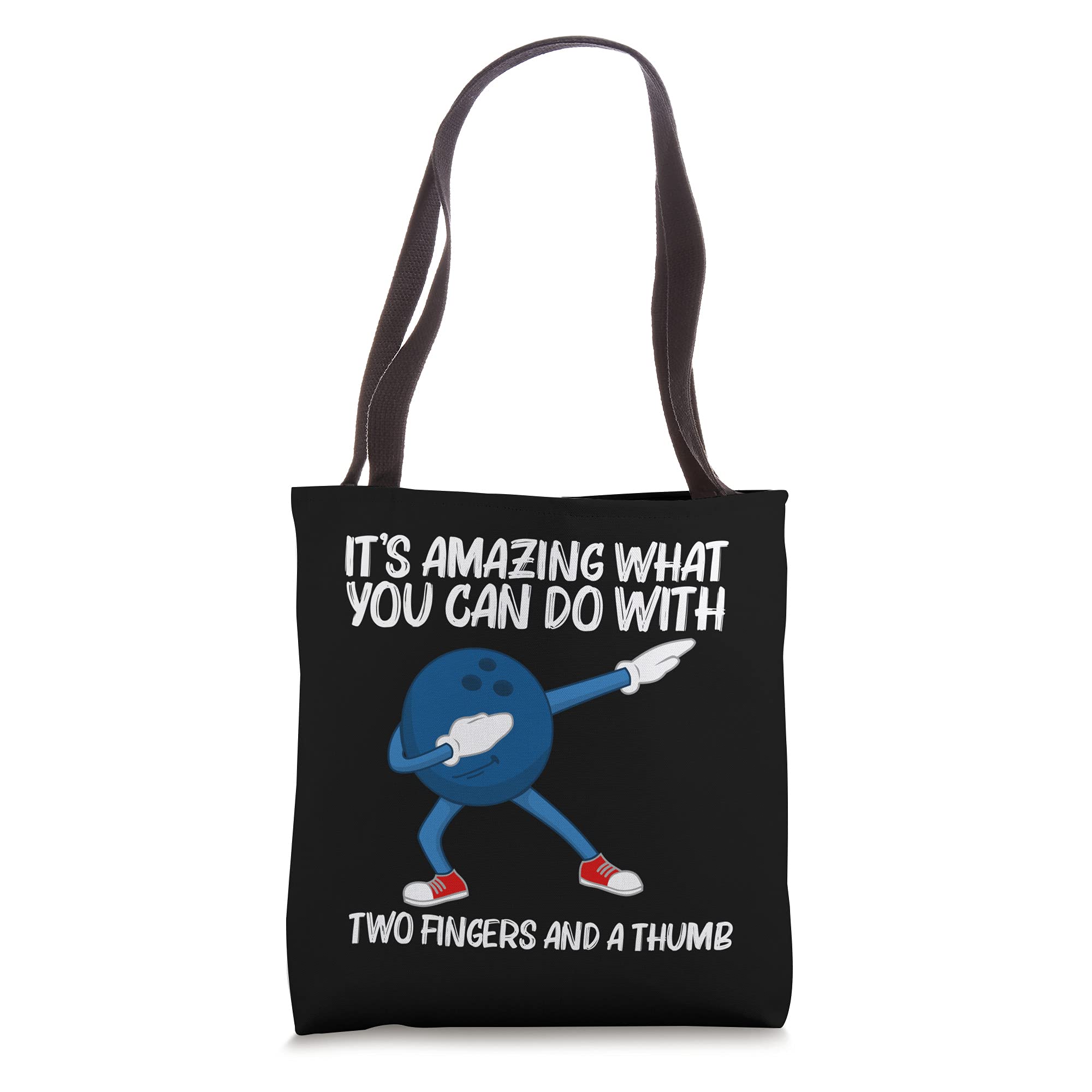 Funny Bowling For Men Women Dabbing Ball Lawn Bowl Candlepin Tote Bag