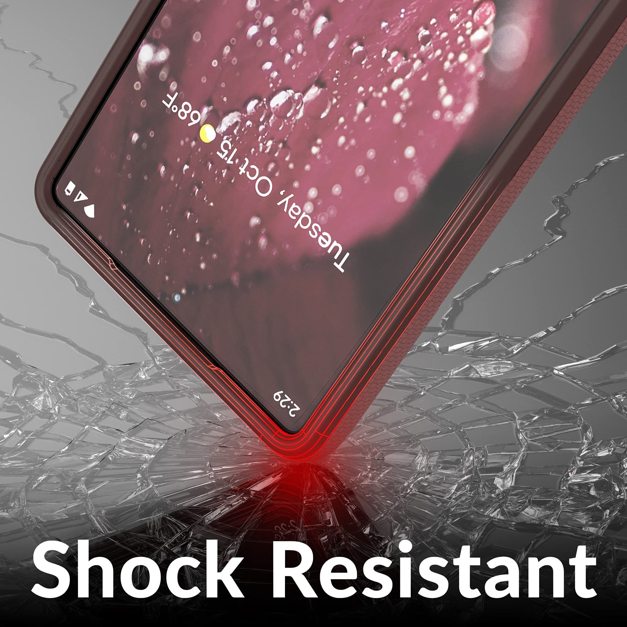 Crave Dual Guard for Google Pixel 6, Shockproof Protection Dual Layer Case for Google Pixel 6 - Berry
