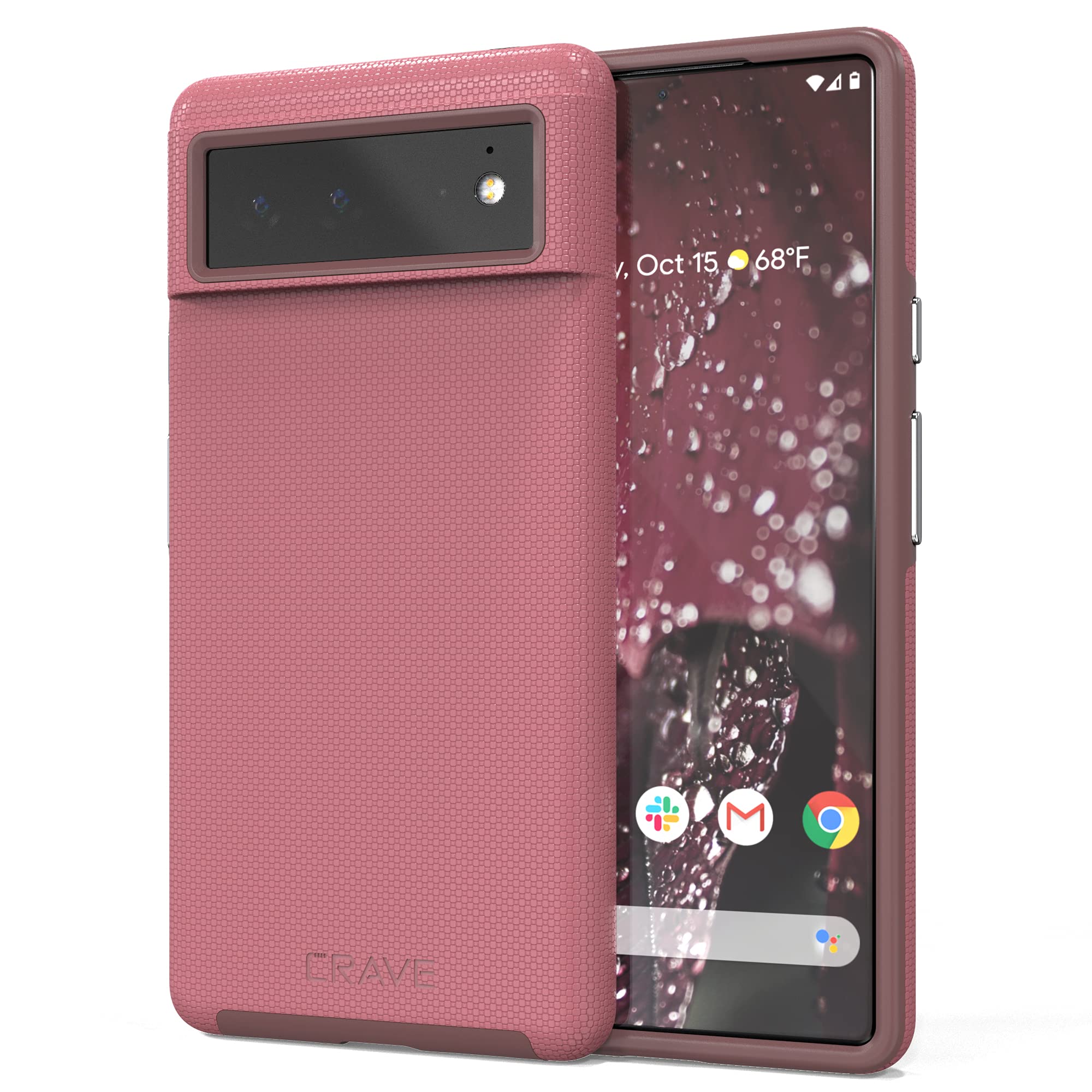 Crave Dual Guard for Google Pixel 6, Shockproof Protection Dual Layer Case for Google Pixel 6 - Berry