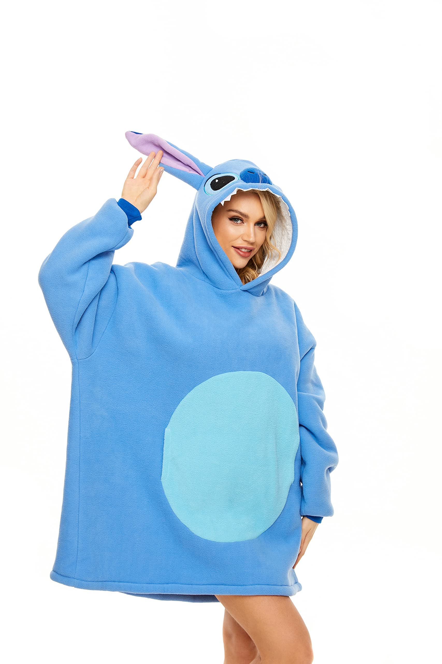 Cute Animals Blanket Onesie Hoodie Soft Warm Comfy Plush Halloween Costumes