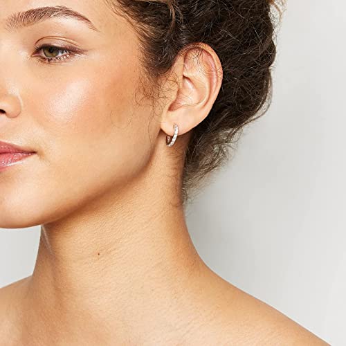 3 Pairs Small Huggie Hoop Earrings Set White Gold Hypoallergenic Silver Huggie Hoops Earrings for Women