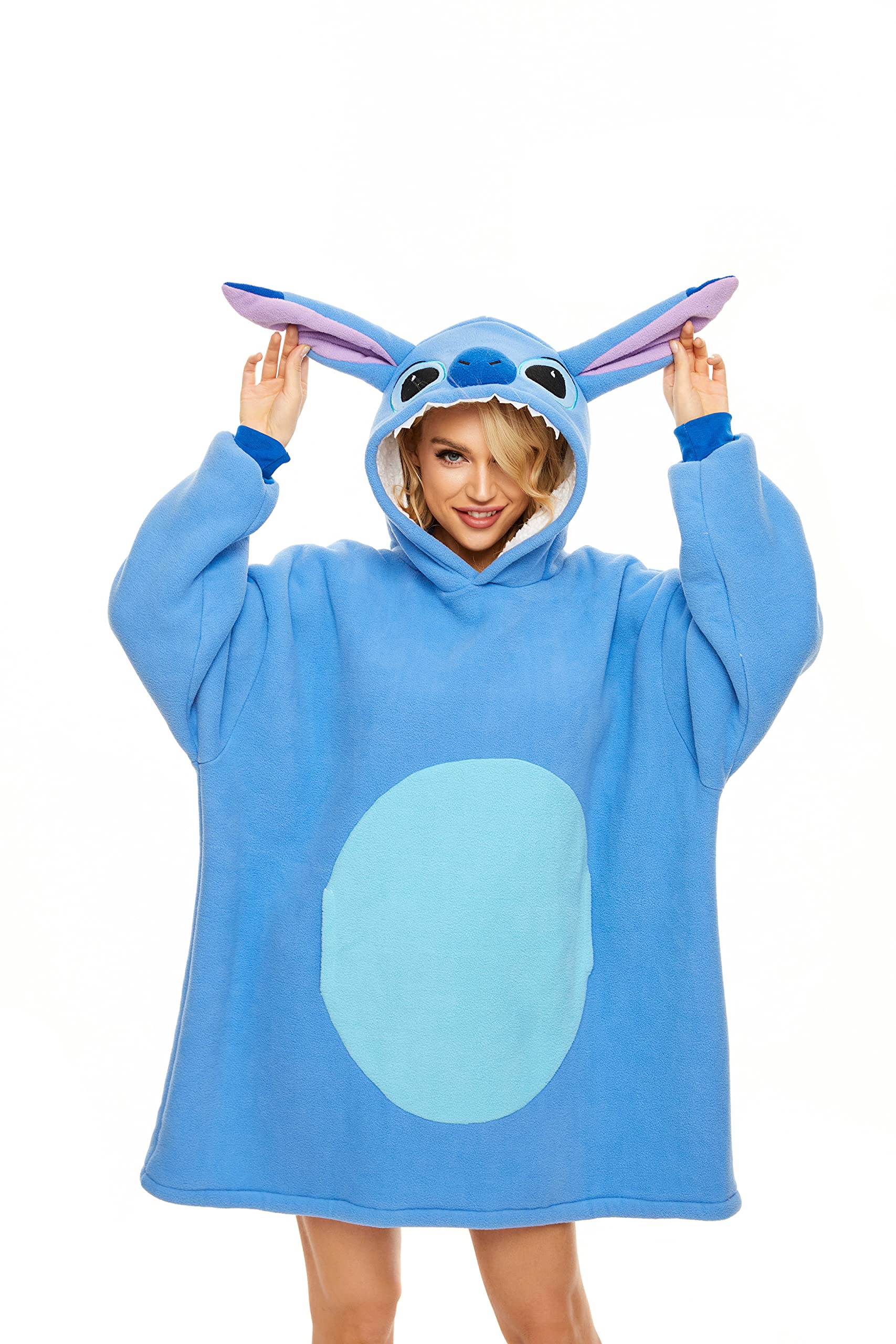 Cute Animals Blanket Onesie Hoodie Soft Warm Comfy Plush Halloween Costumes