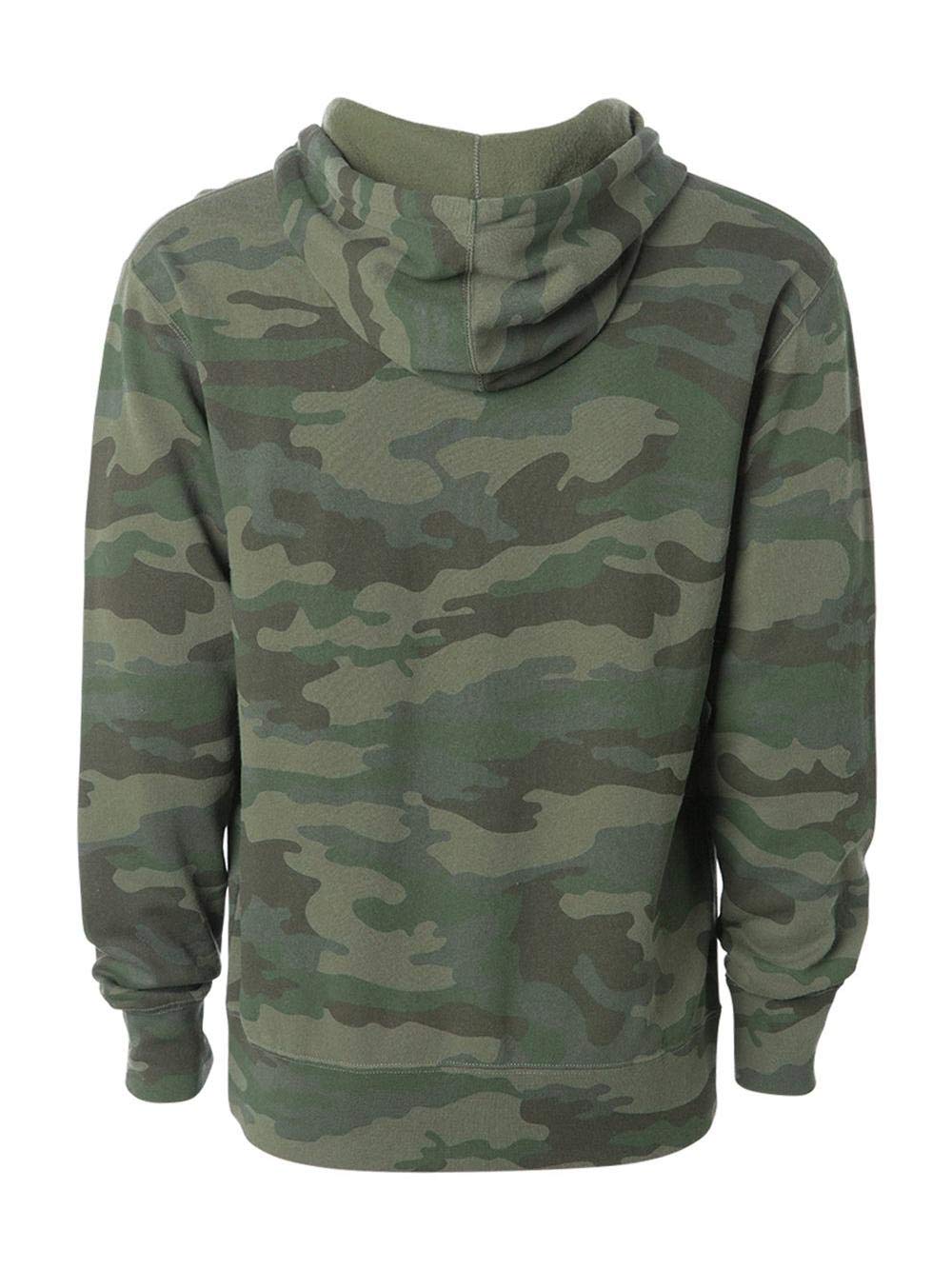 Independent Trading Co. - Lightweight Full-Zip Hooded Sweatshirt - AFX90UNZ - M - Forest Camo