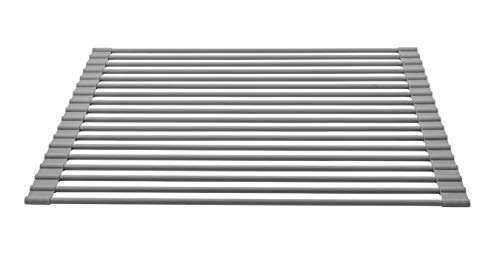 Camco 43519 Roll-Up Dish Drying Rack - Provides Extra Drying Space for Dishes, Pots and Pans - Heat-Resistant Up to 450° F - 17-Inches x 13-Inches