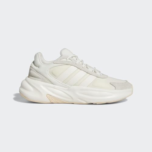 adidas Women's Ozelle Running Shoe, Cloud White/Cloud White/FTWR White, 9