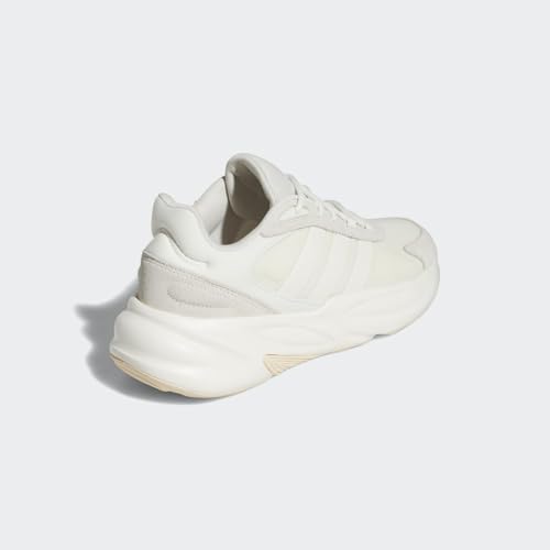 adidas Women's Ozelle Running Shoe, Cloud White/Cloud White/FTWR White, 9