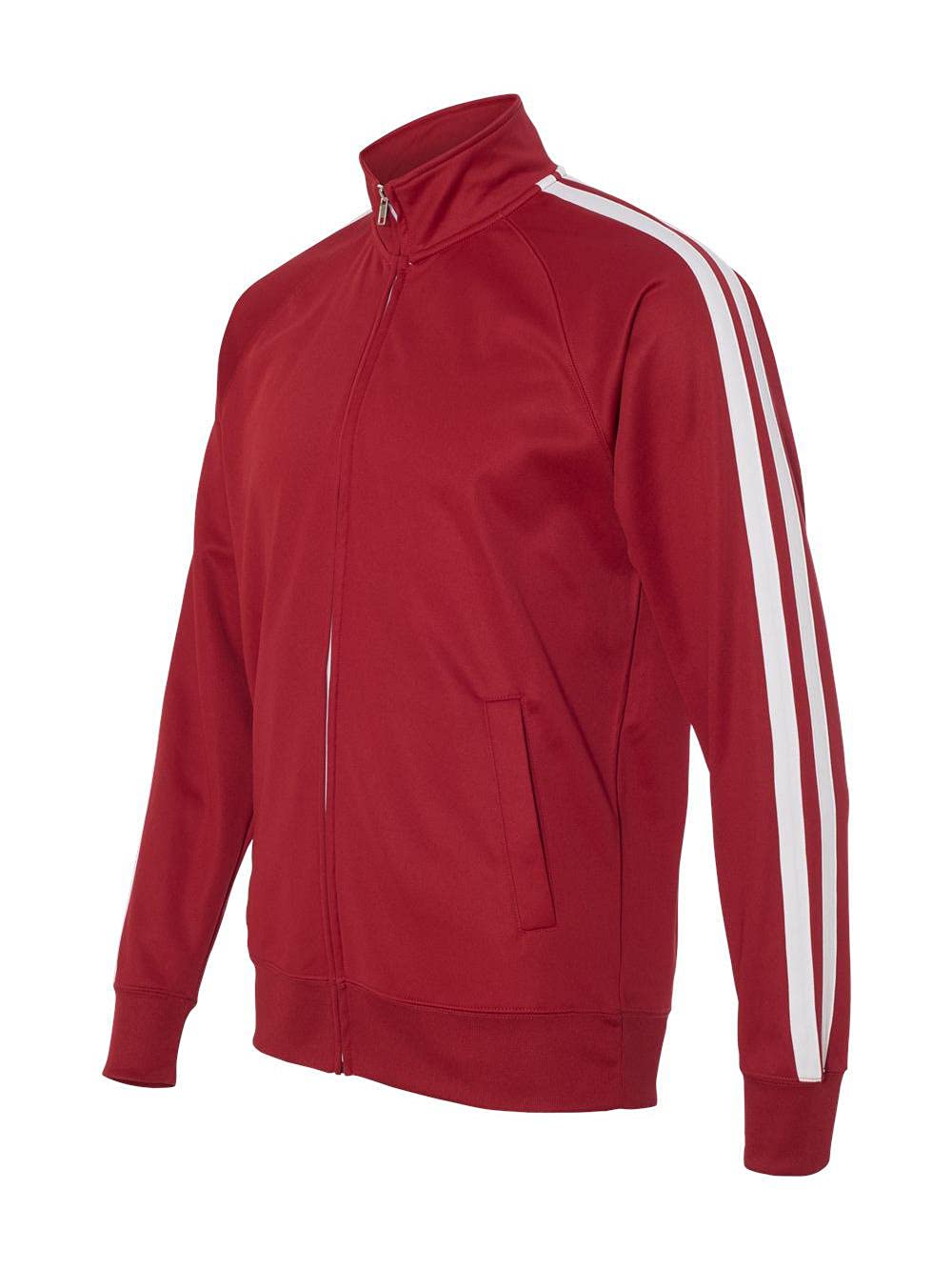 Independent Trading Co. - Lightweight Poly-Tech Full-Zip Track Jacket - EXP70PTZ - 2XL - Brick Red