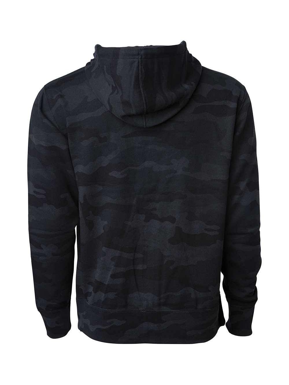Independent Trading Co. - Lightweight Full-Zip Hooded Sweatshirt - AFX90UNZ - 2XL - Black Camo