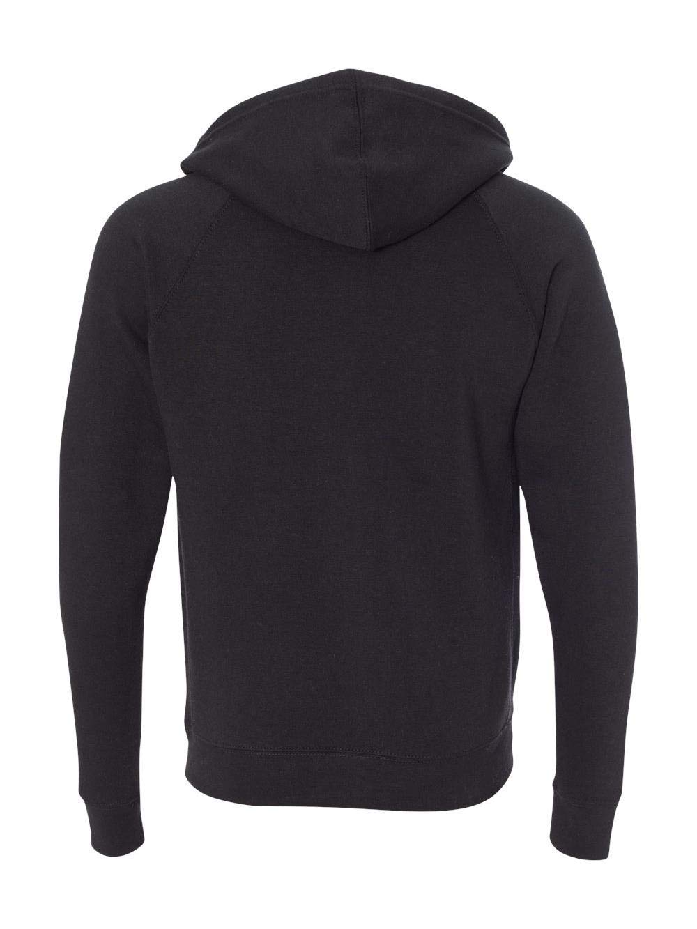 Independent Trading Co. - Special Blend Raglan Full-Zip Hooded Sweatshirt - PRM33SBZ - L - Black