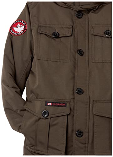 Canada Weathergear Boys' Parka, Olive Green, 10-12