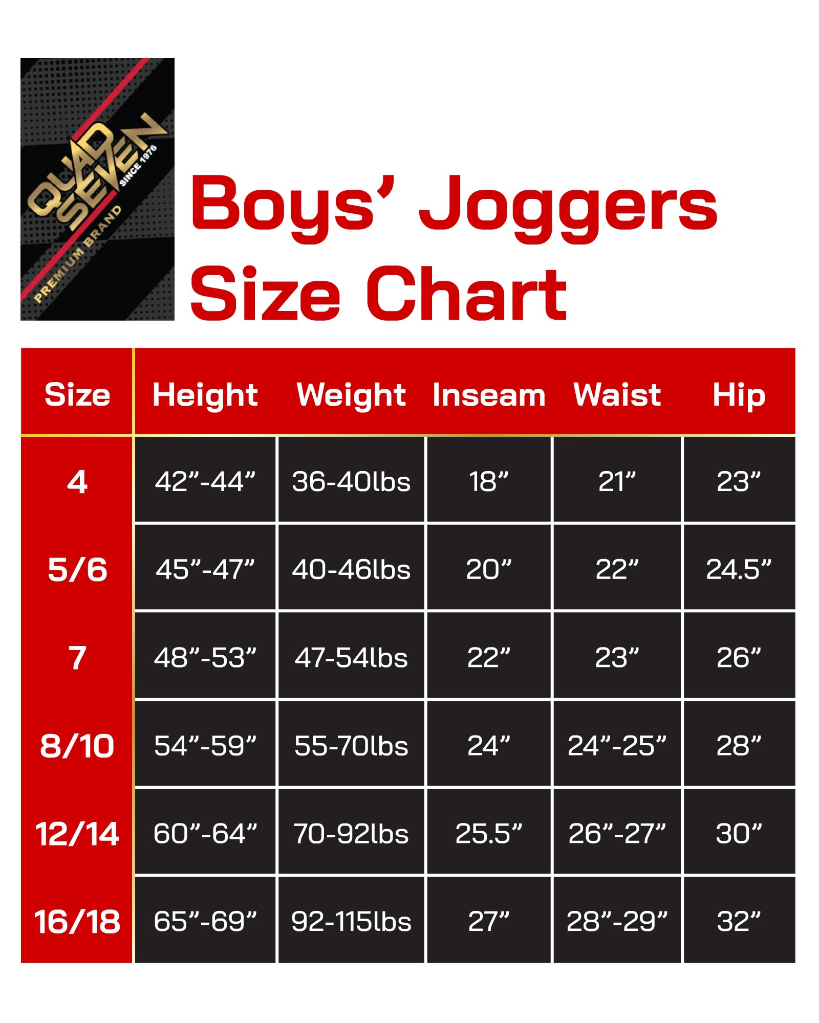 Quad Seven Boys' Sweatpants - Breathable Active Tricot Jogger Track Pants with Side Pockets - Sweatpants for Boys (4-18), Size 16-18, Navy/Black/Charcoal/Black
