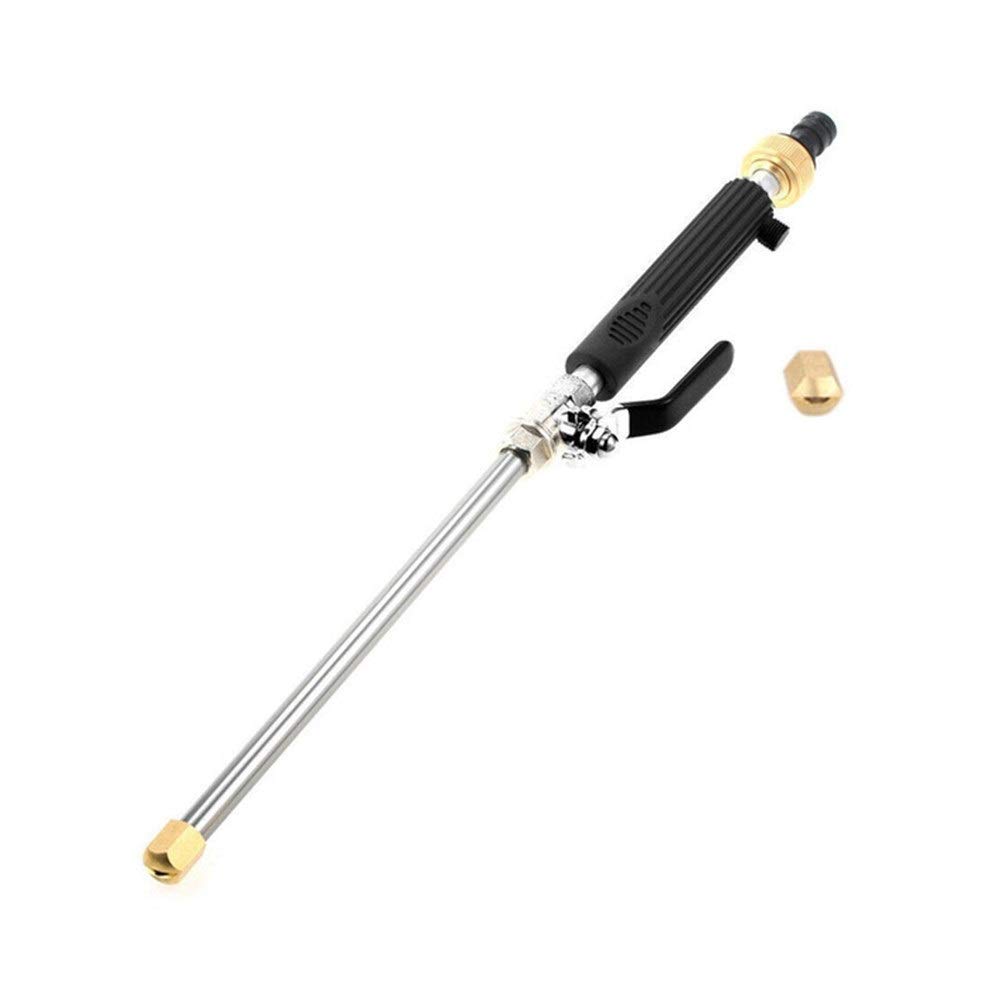 Lawn Garden Nozzle Sprinkler Cleaning Tool Car Booster Water Gun Spray Garden Washing Machine Hose Wand Nozzle Sprayer Watering Spray (Color : Black)