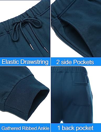 COOFANDY Men's 2 Piece Tracksuit Hoodie Sweatsuit Sets Casual Jogging Athletic Suits