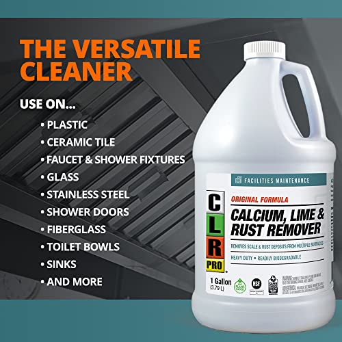 CLR PRO Calcium, Lime and Rust Remover, 1 Gallon Bottle