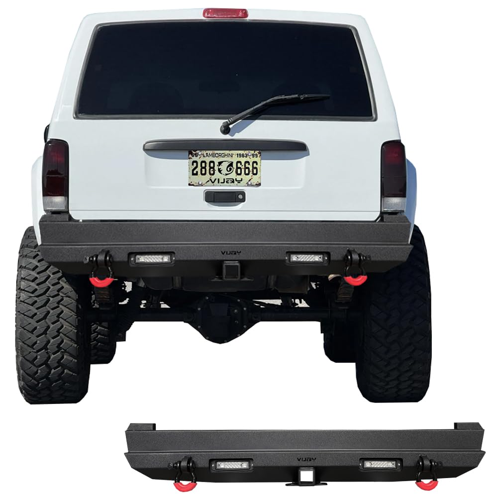 Vijay Rear Bumper Compatible with 1984-2001 Cherokee XJ