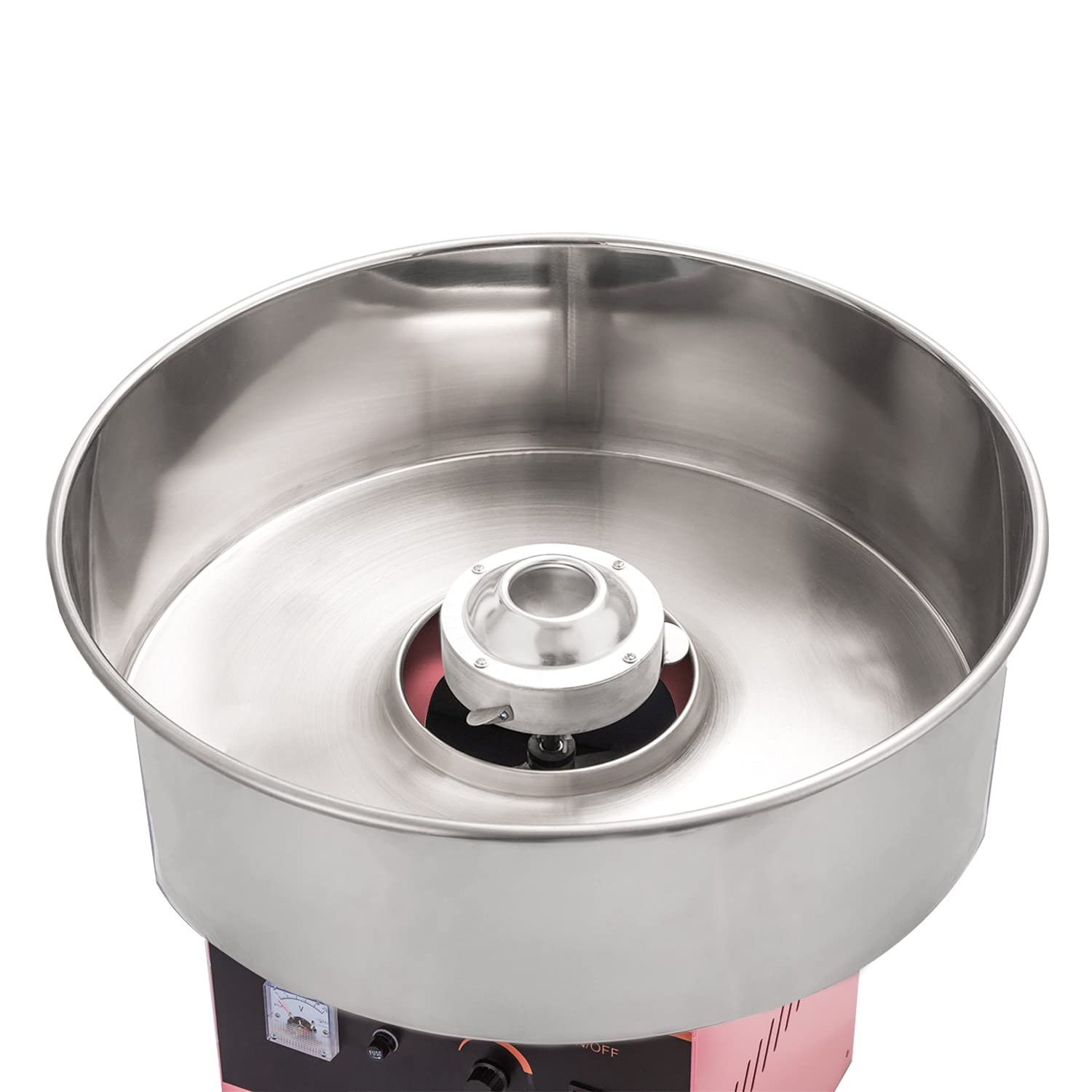 Commercial Cotton Candy Machine Electric Cotton Candy Floss Maker - 110V for the Perfect Party Favor for Birthdays, School function, or Social Events.(Pink) (Without wheels, Pink)