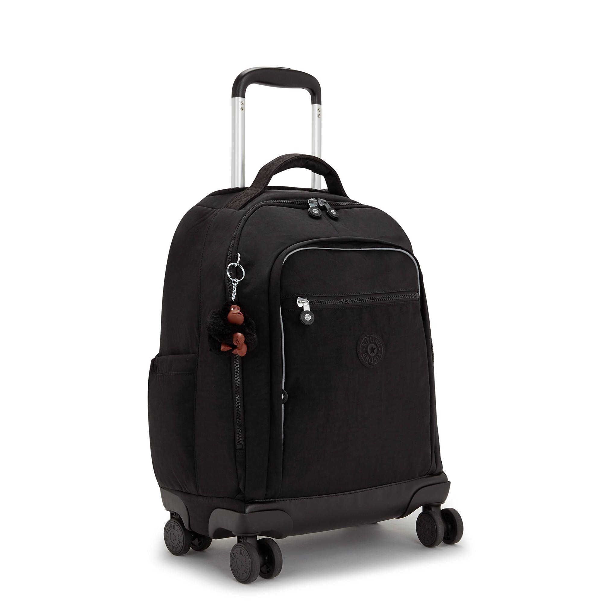 Kipling New Zea 15" Laptop Rolling Backpack True Black