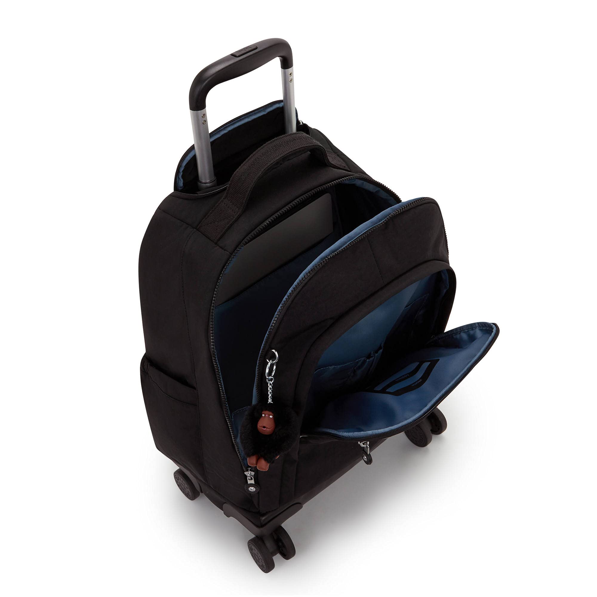 Kipling New Zea 15" Laptop Rolling Backpack True Black
