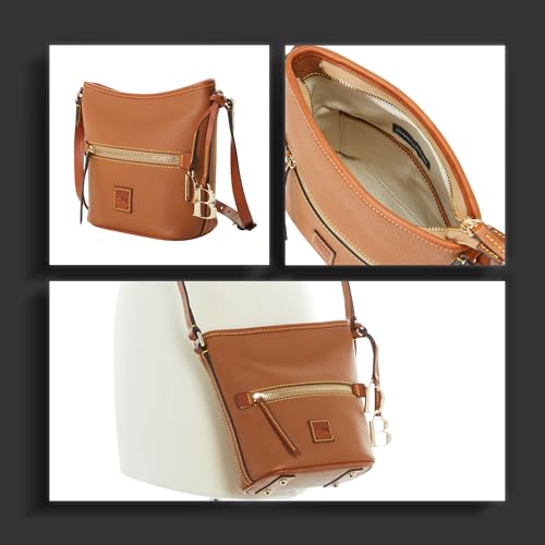 Dooney & Bourke Handbag, Pebble Grain Small Zip Sac Shoulder Bag - Taupe