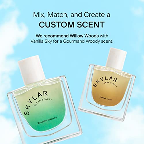 Skylar Willow Woods Eau de Parfum - Hypoallergenic & Clean Perfume for Women & Men, Vegan & Safe for Sensitive Skin - Woody Perfume with Notes of Pine, Fir Balsam & Willow - 50mL /1.7 Fl oz