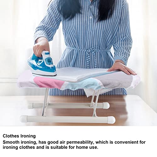 BORDSTRACT Tabletop Ironing Board, 10.2×4.3×3.5in Foldable Mini Ironing Board with Iron Rest Portable Folding Desktop Clothes Ironing Table for Home Travel Sleeve Cuffs Collars