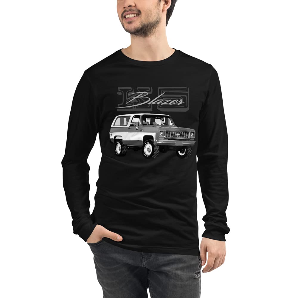 JG Infinite 1974 Chevy K5 Blazer Truck Unisex Long Sleeve Tee Black